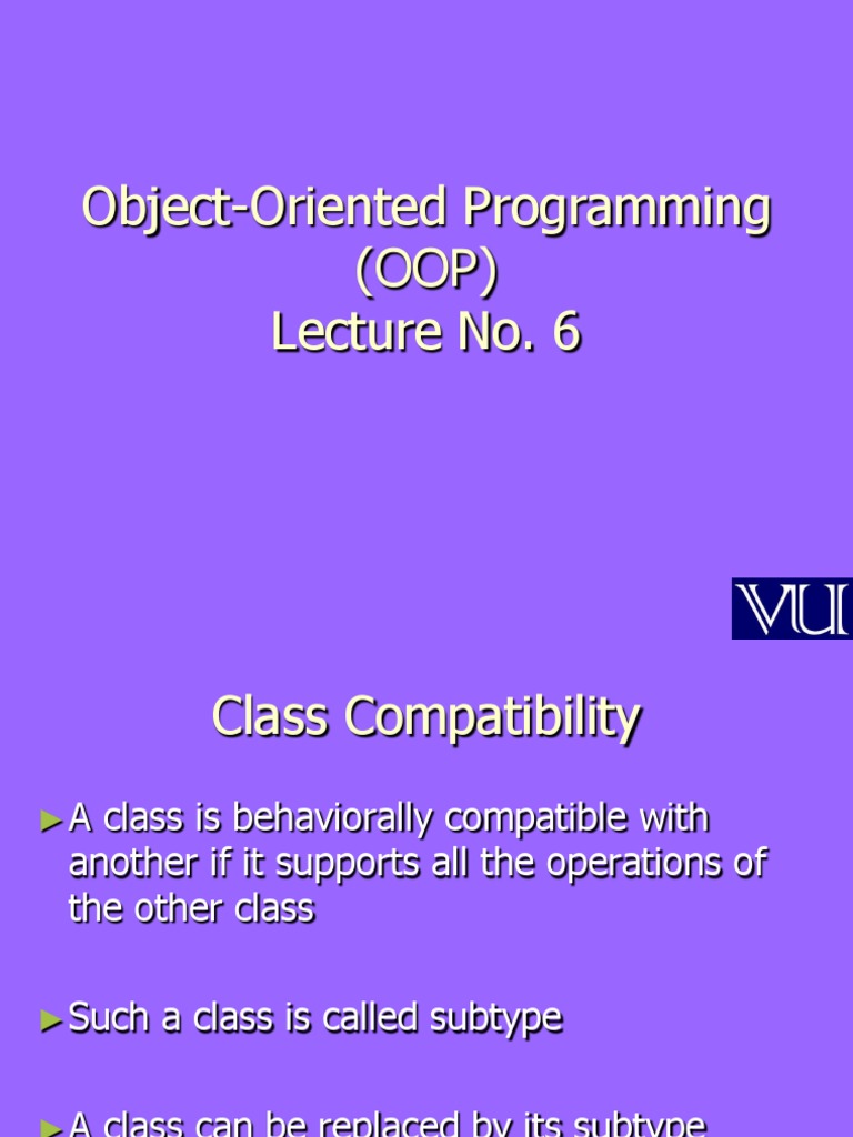 Object Oriented Programming Oop Cs304 Power Point Slides Lecture 06 Pdf Shape Object