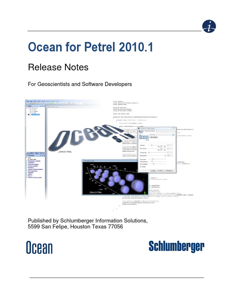 Ocean For Petrel 2010.1 ReleaseNotes | PDF | Application Programming ...