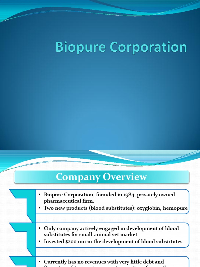 Bio Pure Case Study | Download Free PDF | Blood Transfusion | Medicine