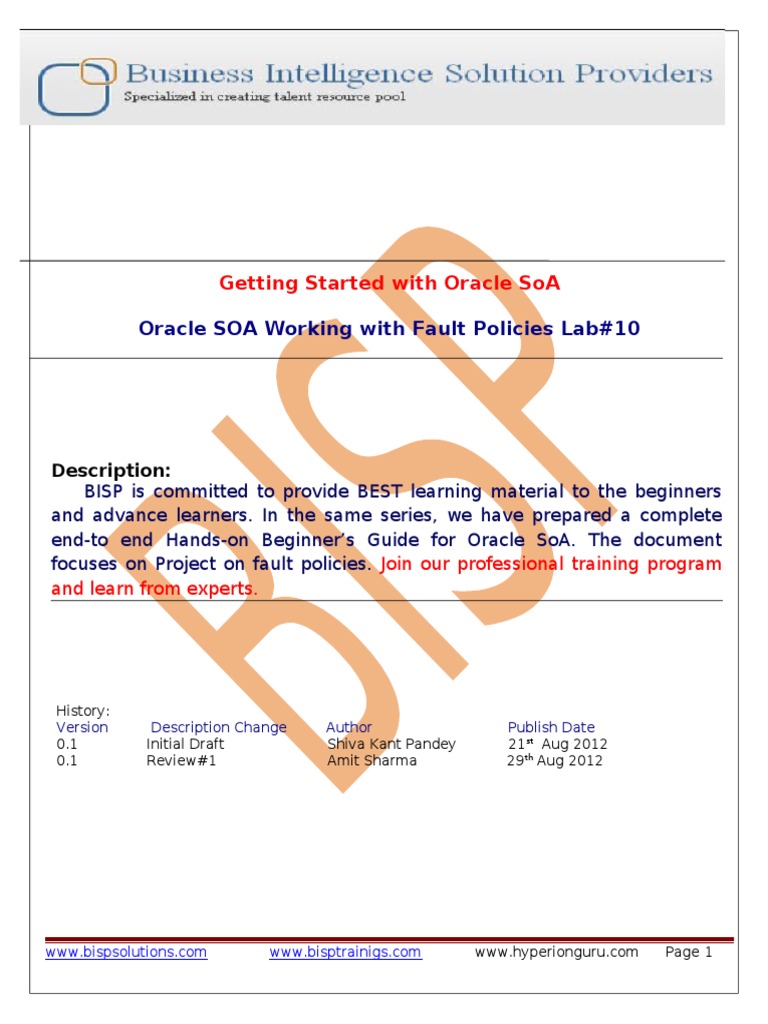 Getting Started With Oracle SoA 10 | PDF | Information Technology Management | Computing