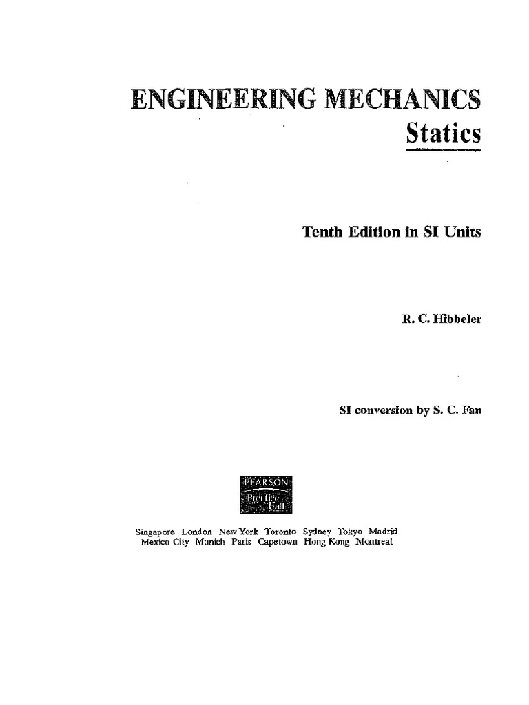Engineering Mechanics Statics | PDF