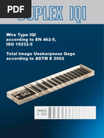IQI - Image Quality Indicators in Industrial Radiography PDF | PDF ...