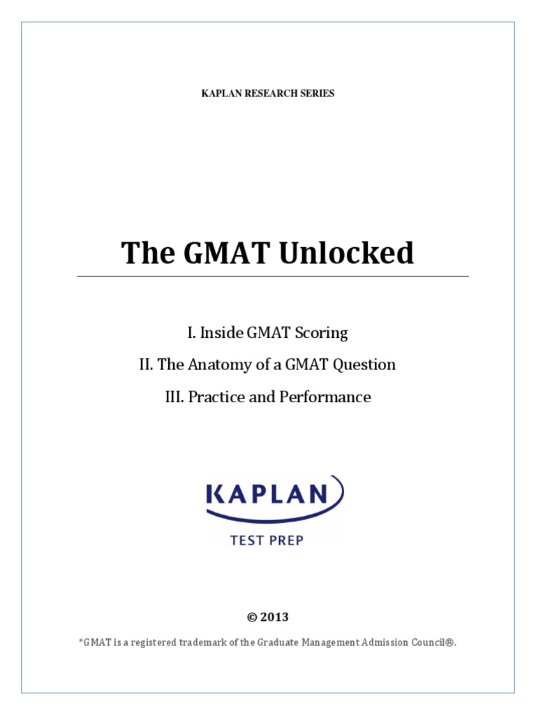The GMAT Unlocked | PDF
