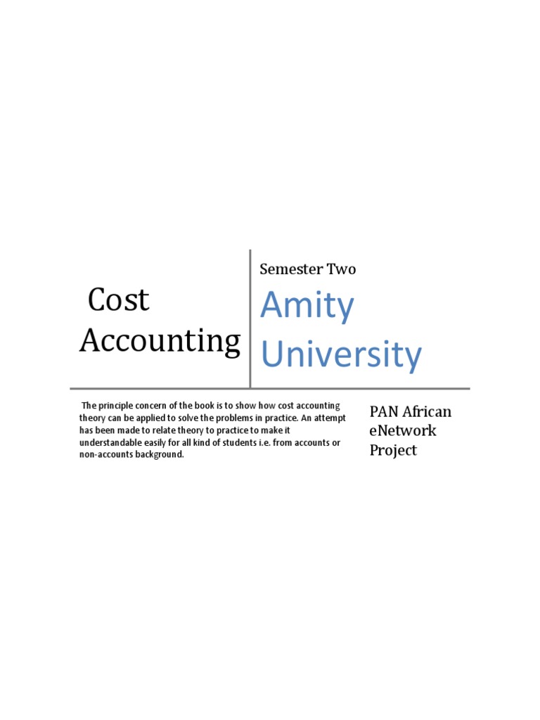 Cost Accounting Book | PDF | Cost Accounting | Cost
