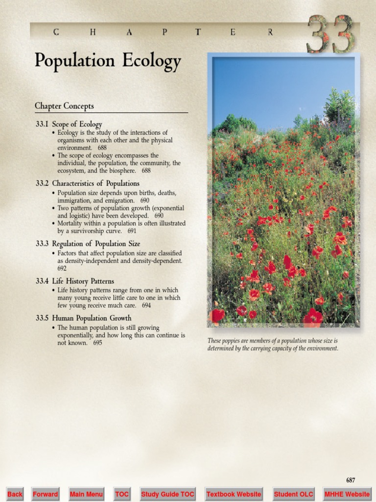 Population Ecology: Chapter Concepts | PDF | Ecology | Family Planning