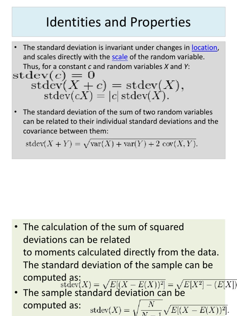 Maths Formula For Standard Deviation Pdf Standard Deviation