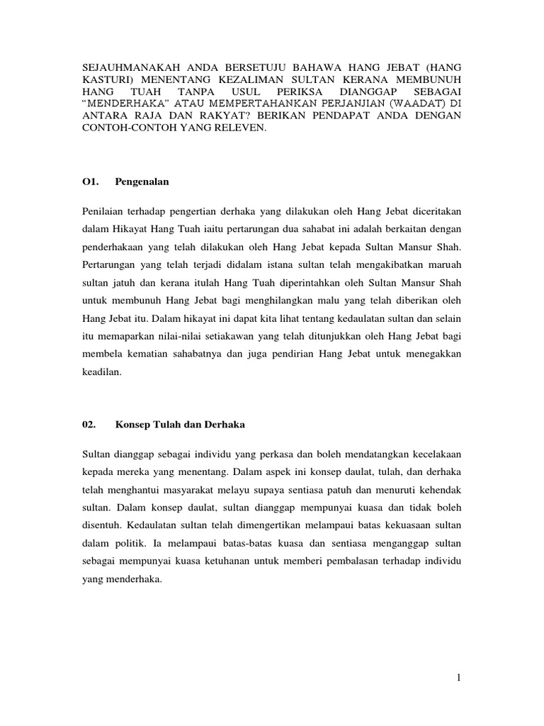 Siapa Jebat Derhaka Sebenarnya - nerveploaty