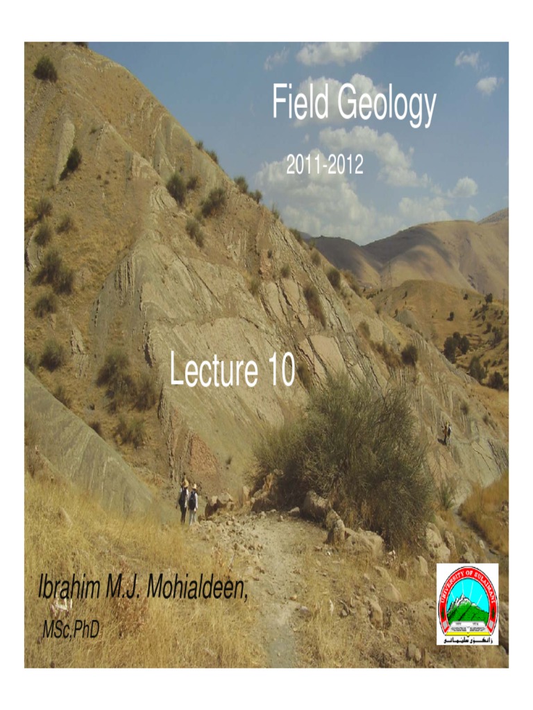 Field Geology Field Geology: Ibrahim M.J. Mohialdeen | PDF | Geology ...