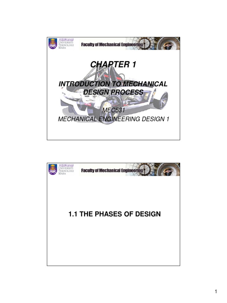 Introduction to Mechanical Design Process | PDF | Engineering Design Process | Design