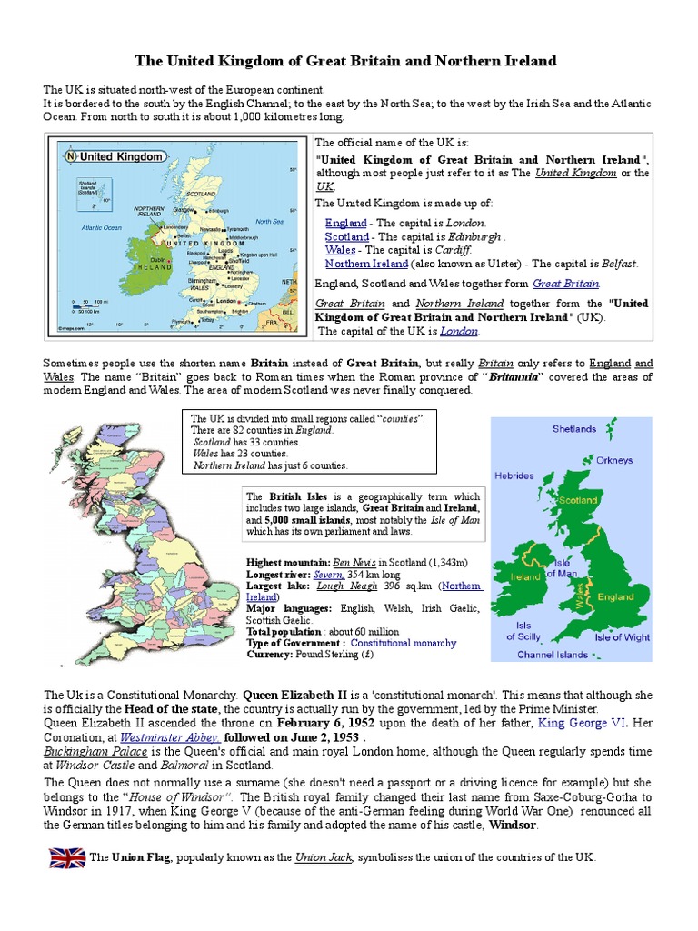The United Kingdom of Great Britain and Northern Ireland | PDF ...