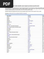 Airlines 3-Letter Codes (IATA) | PDF