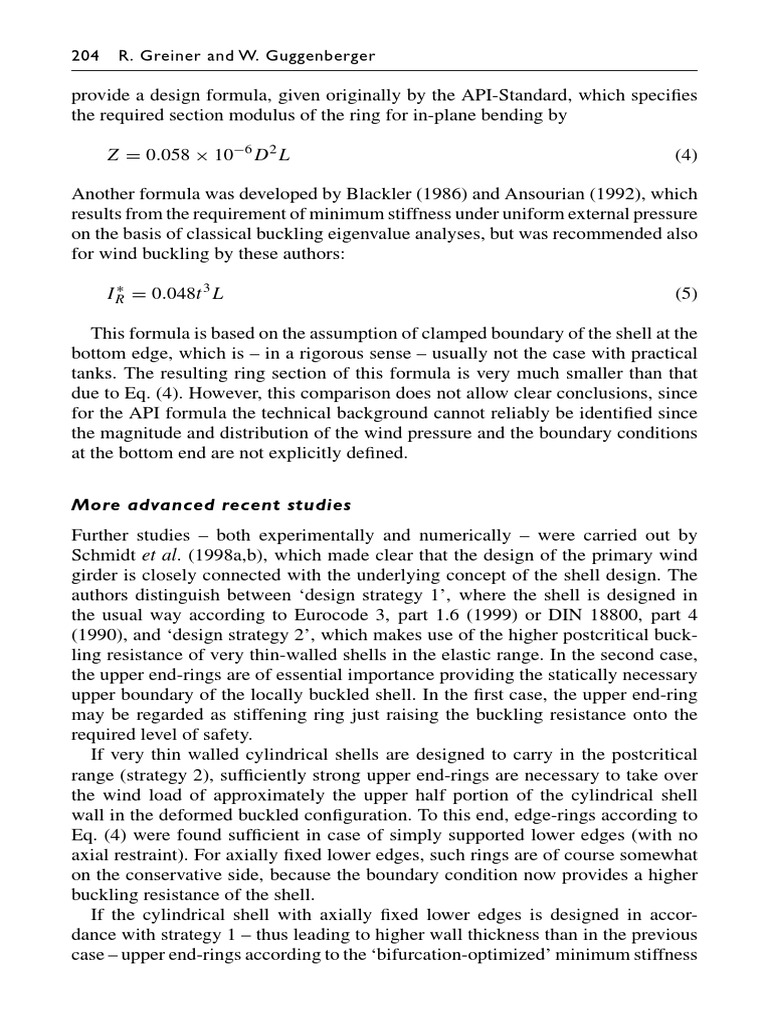 Wind Girder Design Formulas | PDF | Buckling | Classical Mechanics
