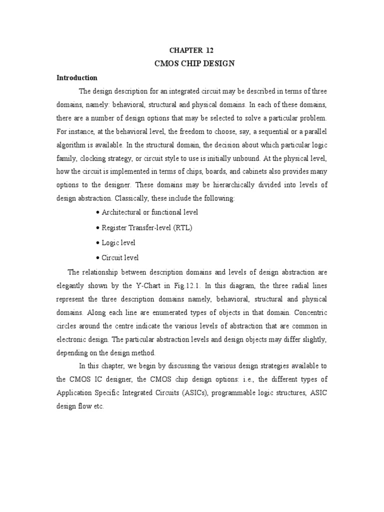 CMOS Chip Design Options | PDF | Integrated Circuit | Transistor