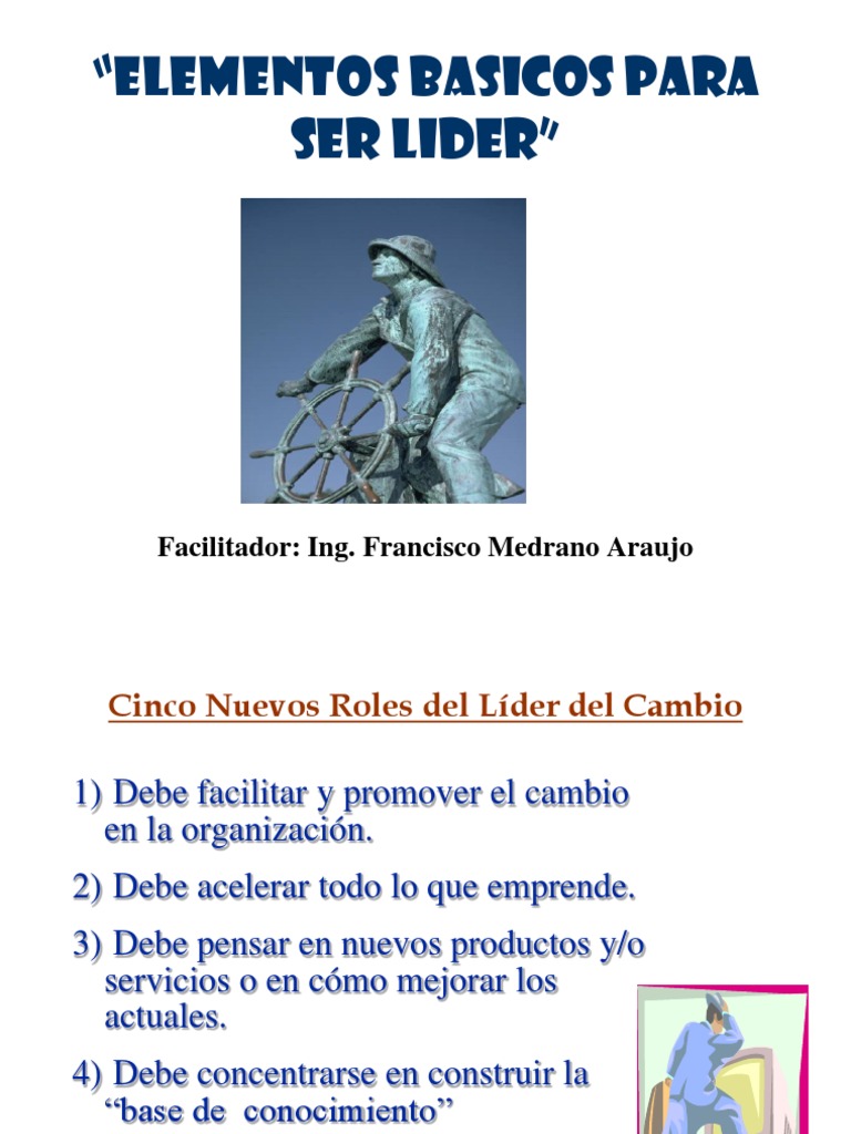 Elementos Basicos para Ser Lider Ya 13 | PDF | Liderazgo | Conocimiento