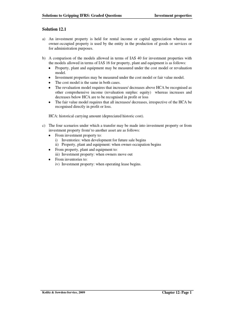Chapter 12 Gripping Ifrs Icap 2008 Solution Of Graded Questions