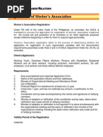Application Form For Registration of Workers Association | PDF ...