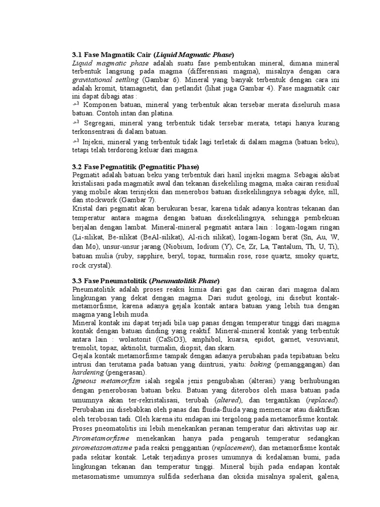 Endapan Mneral Primer Dan Sekunder | PDF