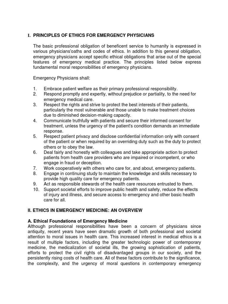 Emergency Medicine | PDF | Informed Consent | Emergency Department