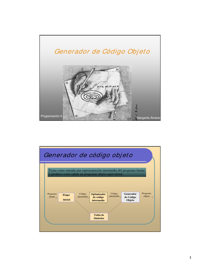Generacion de Codigo Objeto | PDF | Lenguaje ensamblador | Programa de ...