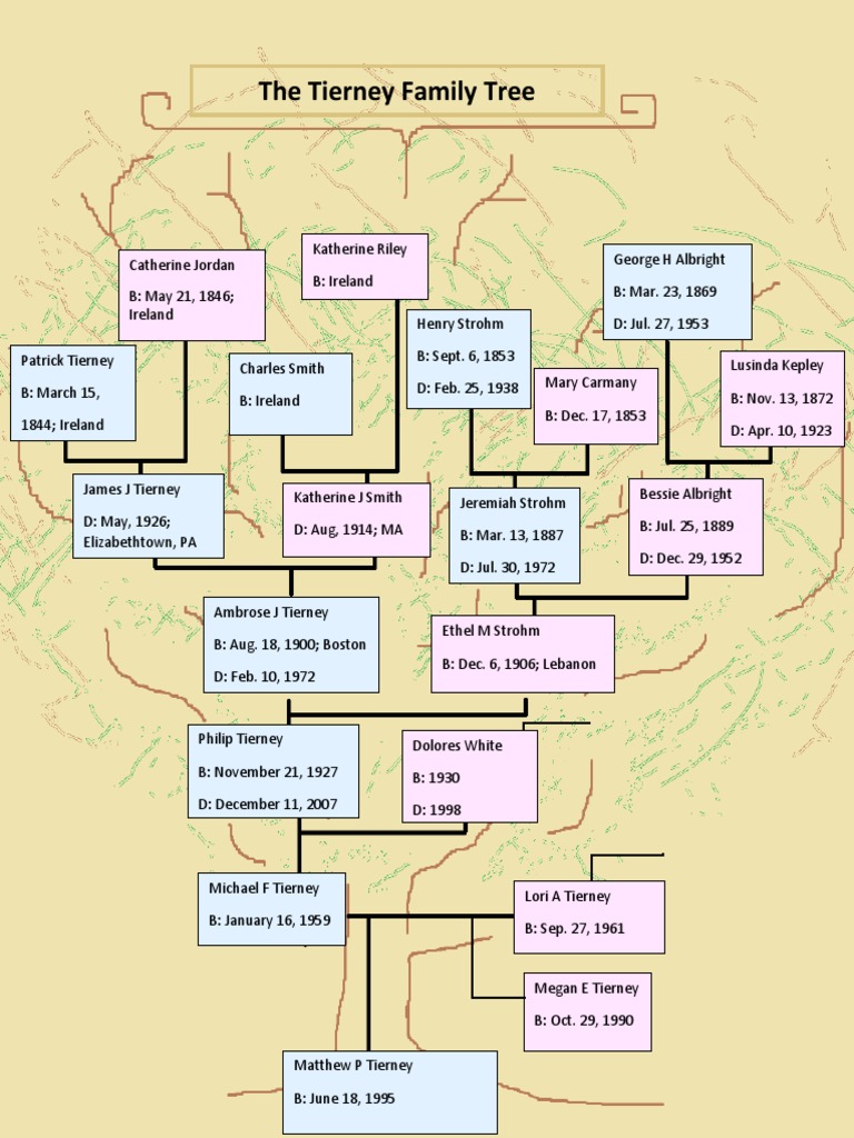 Tierney Family Tree Overview | PDF | History