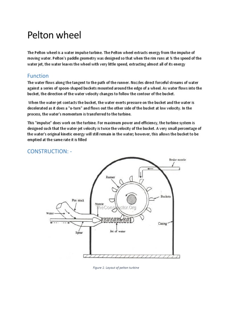Pelton Turbine | PDF | Energy Technology | Machines