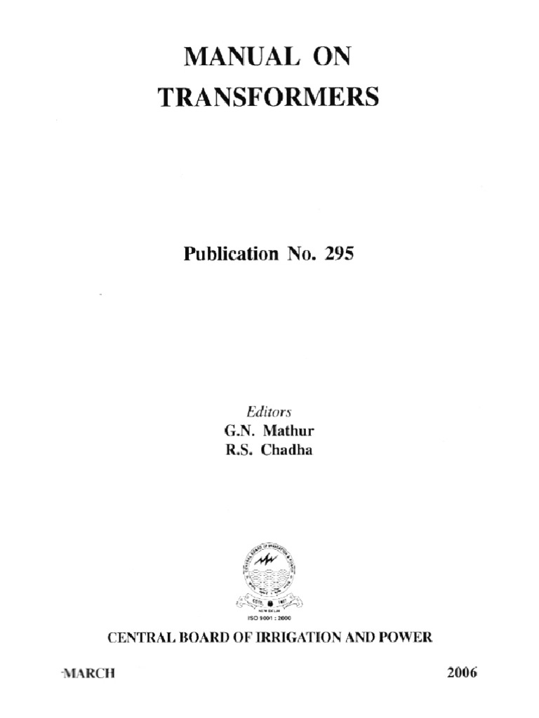 CBIP Manual of Transformer | PDF