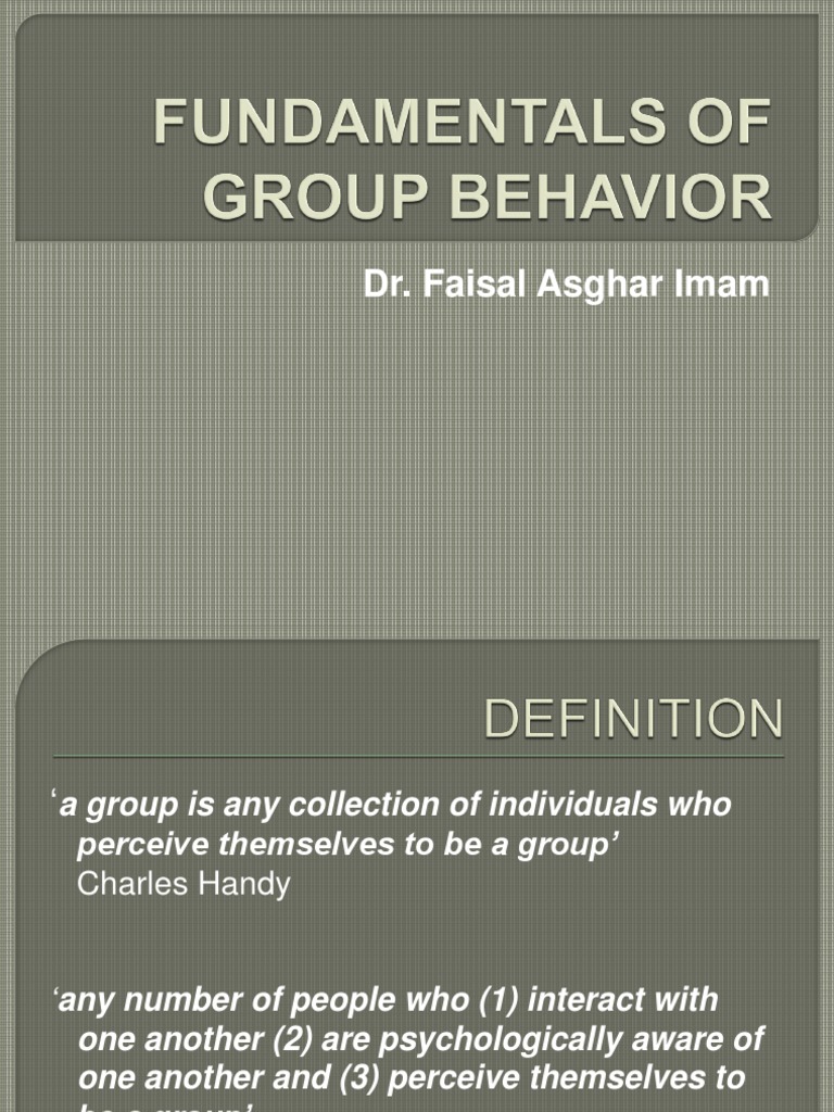Understanding Groups and Team Dynamics: An Analysis of Factors That Impact Group Formation ...