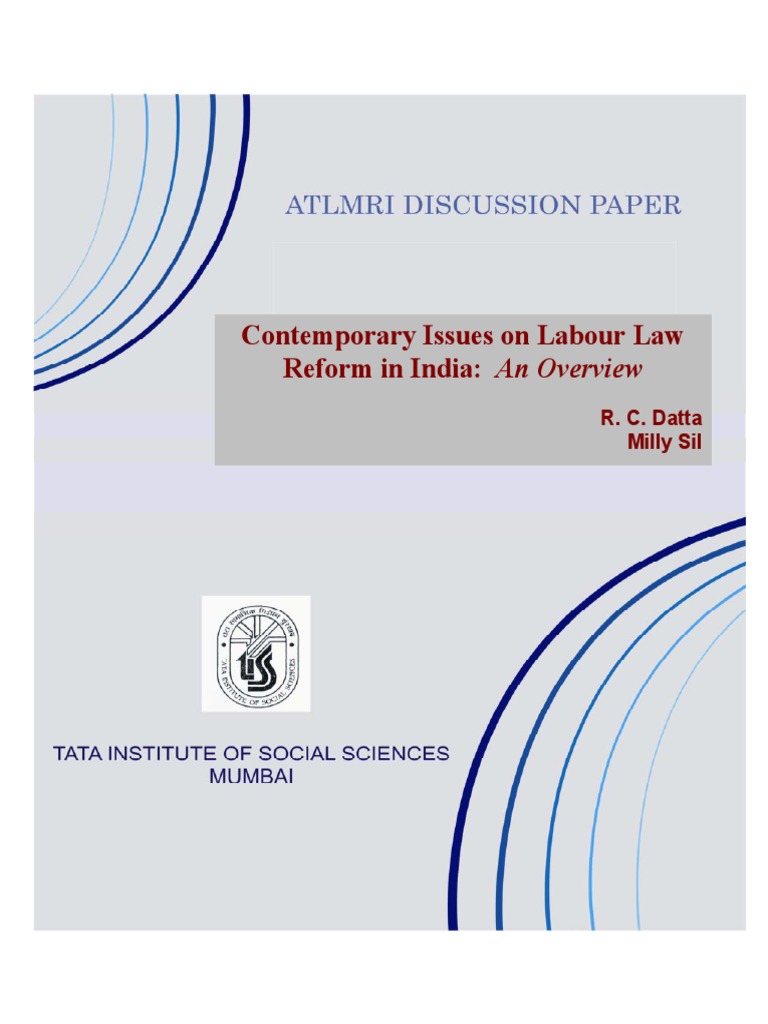 Contemporary Issue On Labour Law Reform in India An Overview | Download ...