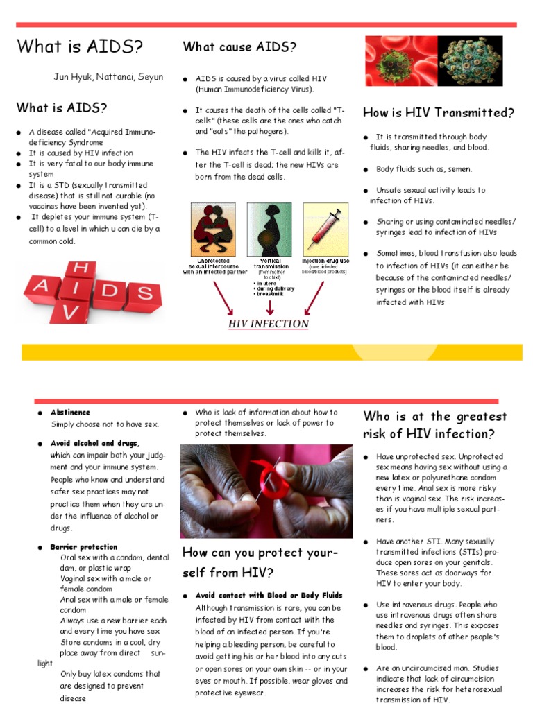 Brochure | PDF | Hiv/Aids | Sexually Transmitted Infection