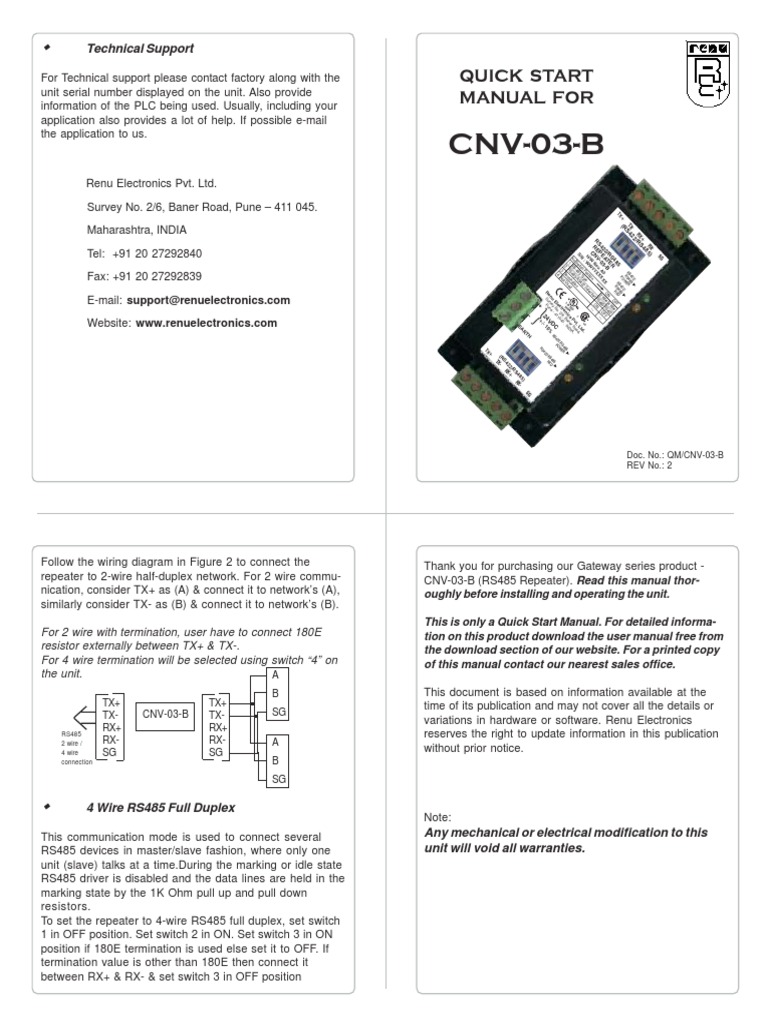 CNV 03 B | PDF | Network Switch | Duplex (Telecommunications)