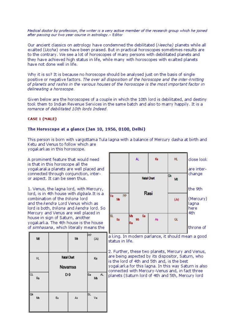 Medical Astro 1 | PDF | Planets In Astrology | Hindu Astrology
