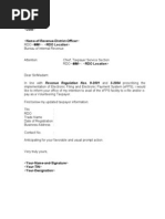BIR LETTER - Request For TAMP Notice | PDF