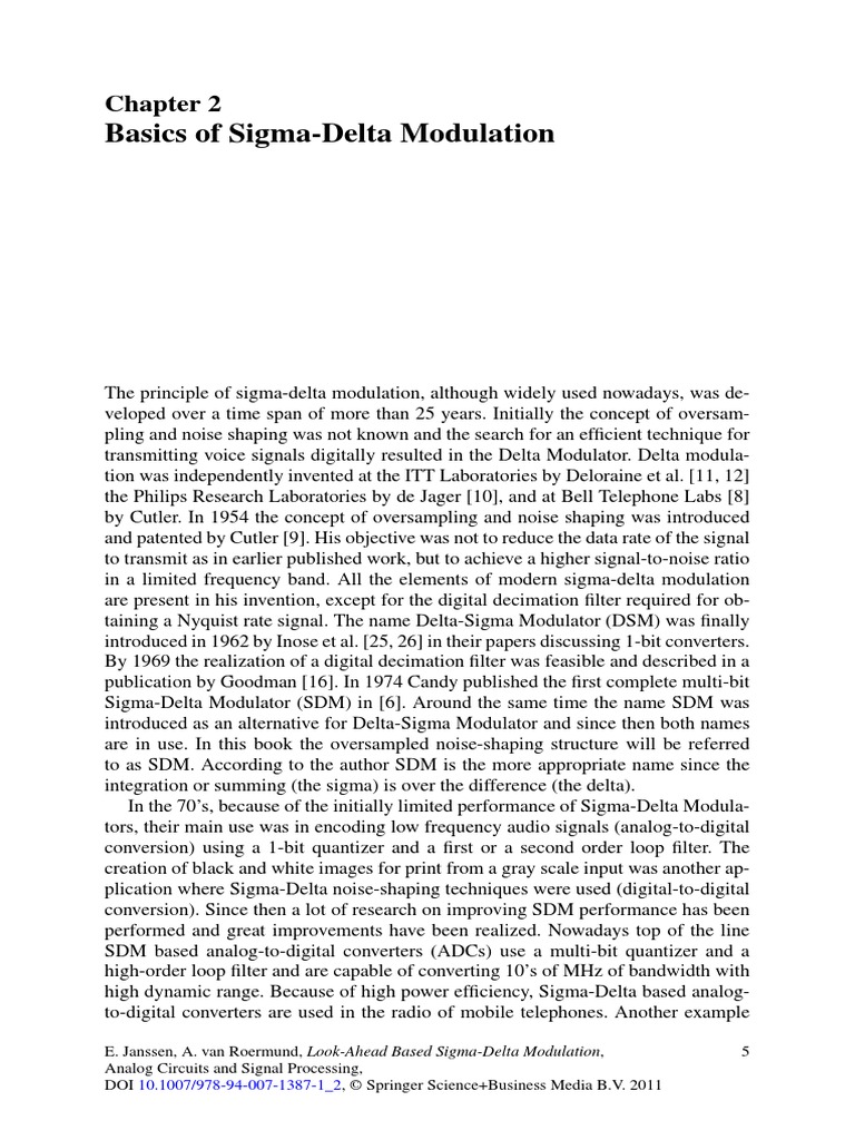 Basics of Sigma-Delta Modulation | PDF