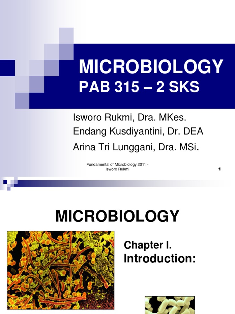 Microbiology - Introduction 2012 | PDF | Microbiology | Microorganism
