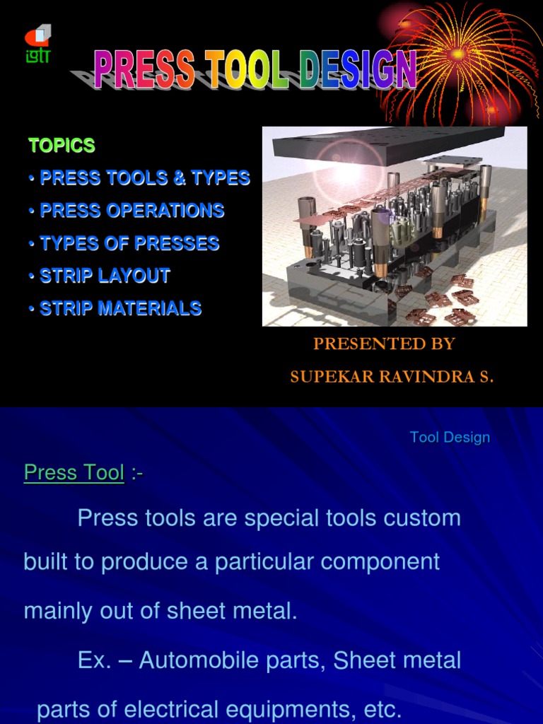Presentation On Press Tool Design 01 | Download Free PDF | Sheet Metal ...