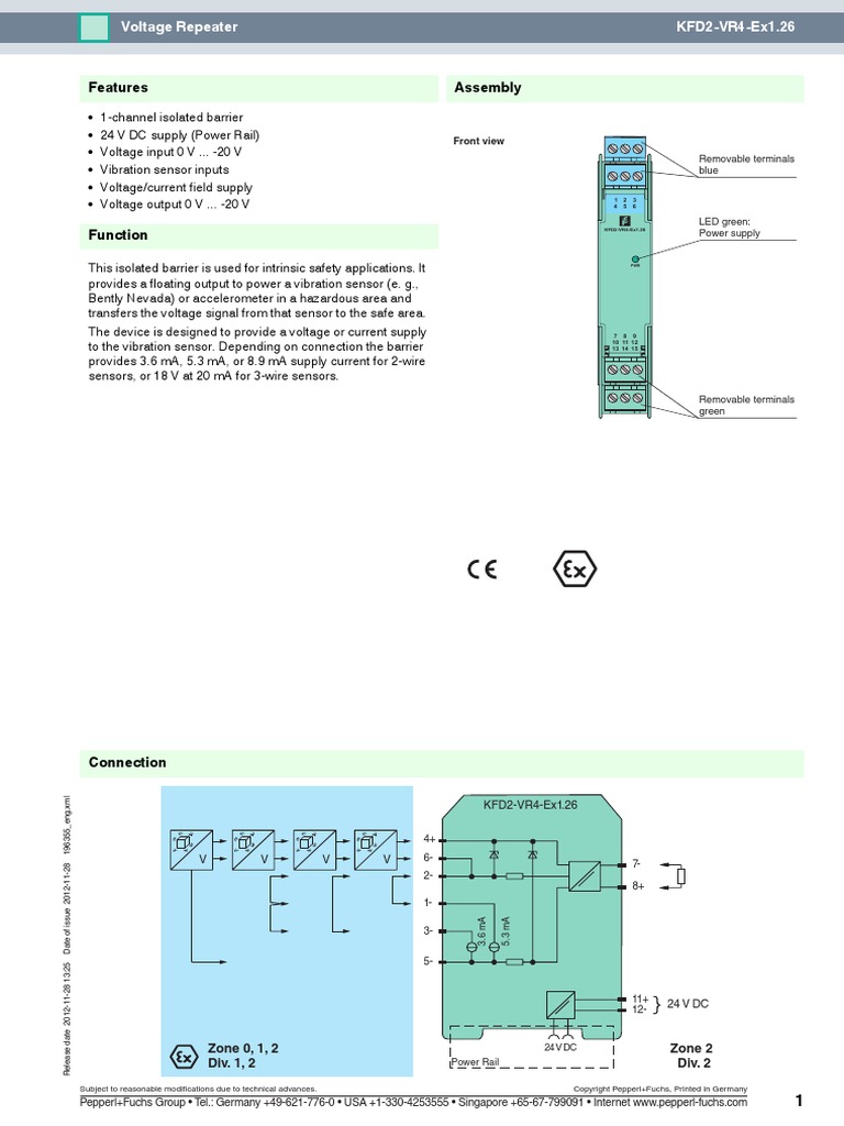KFD2 VR4 EX1.26 196355 Eng | PDF | Power Supply | Electrical Engineering