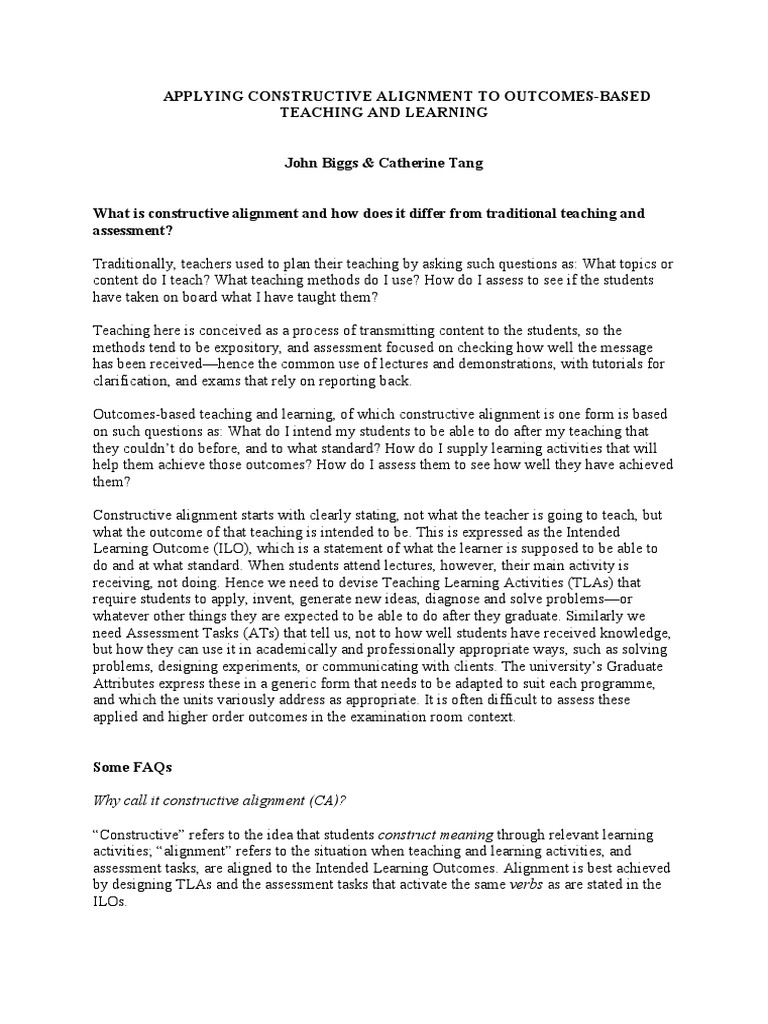 What Is CA Biggs Tang | PDF