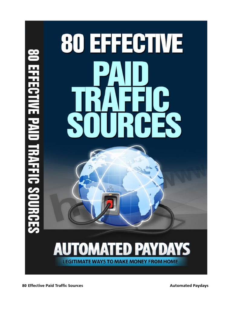 80 Effective Paid Traffic Sources | PDF | Advertising | Affiliate Marketing
