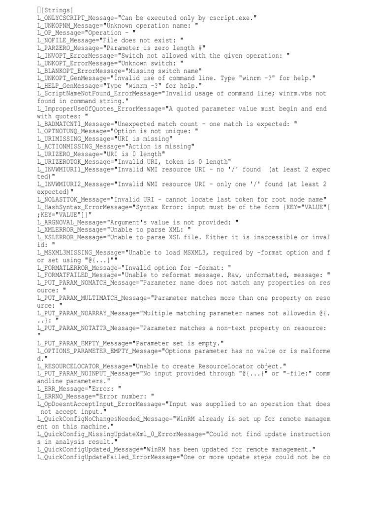Winrm | PDF | Namespace | Ip Address
