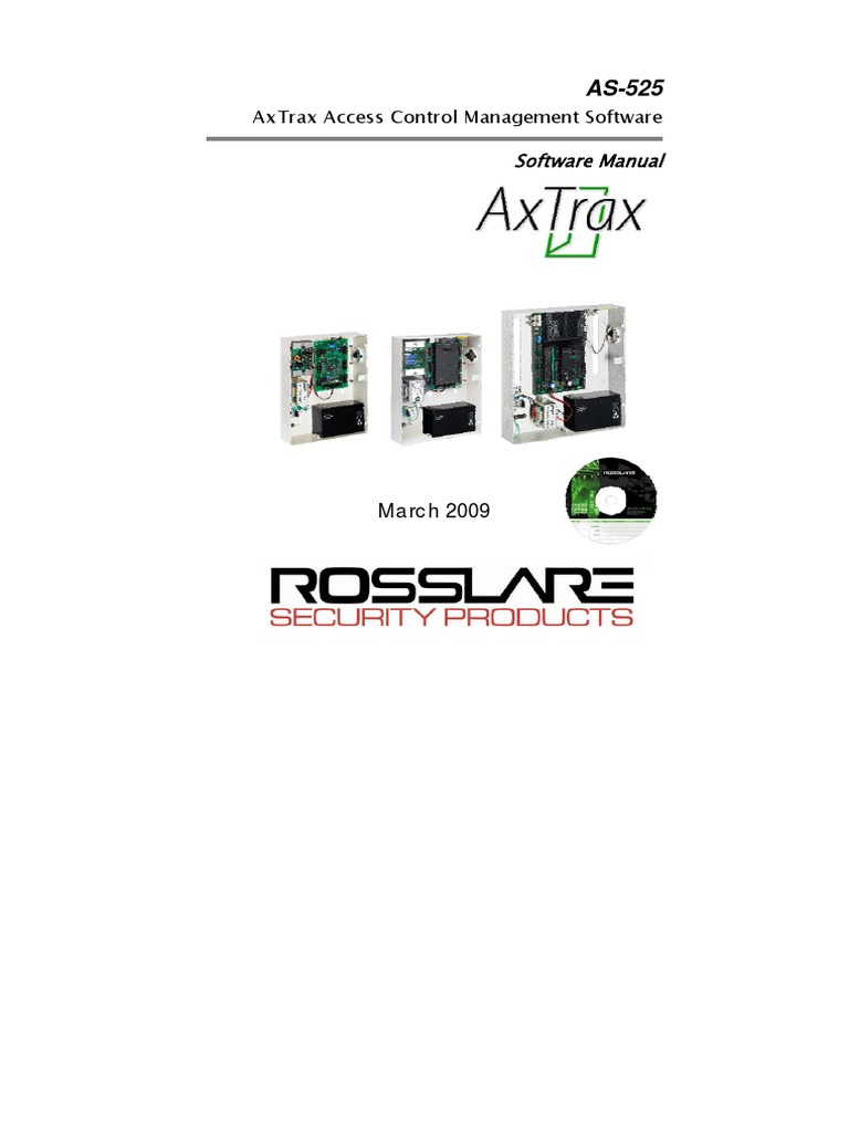 As-525 Axtrax Software Manual 190409 | PDF | Access Control | Microsoft ...