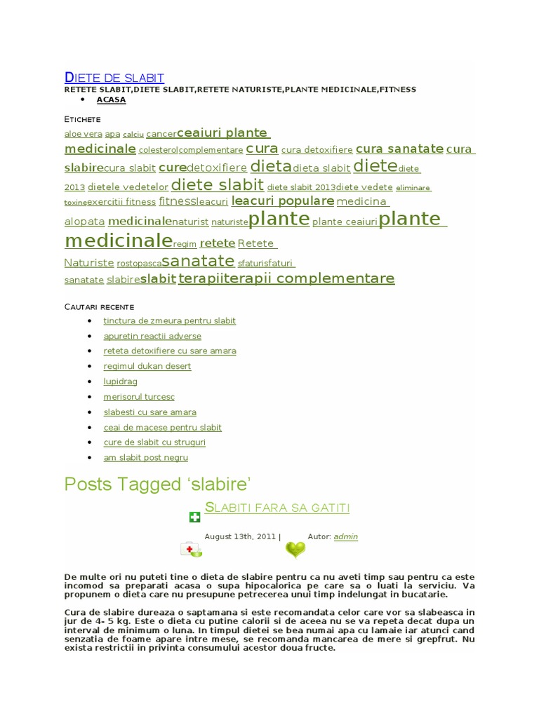 Diete de Slabit | PDF