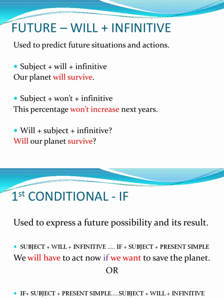 Future - Will Infinitive | PDF