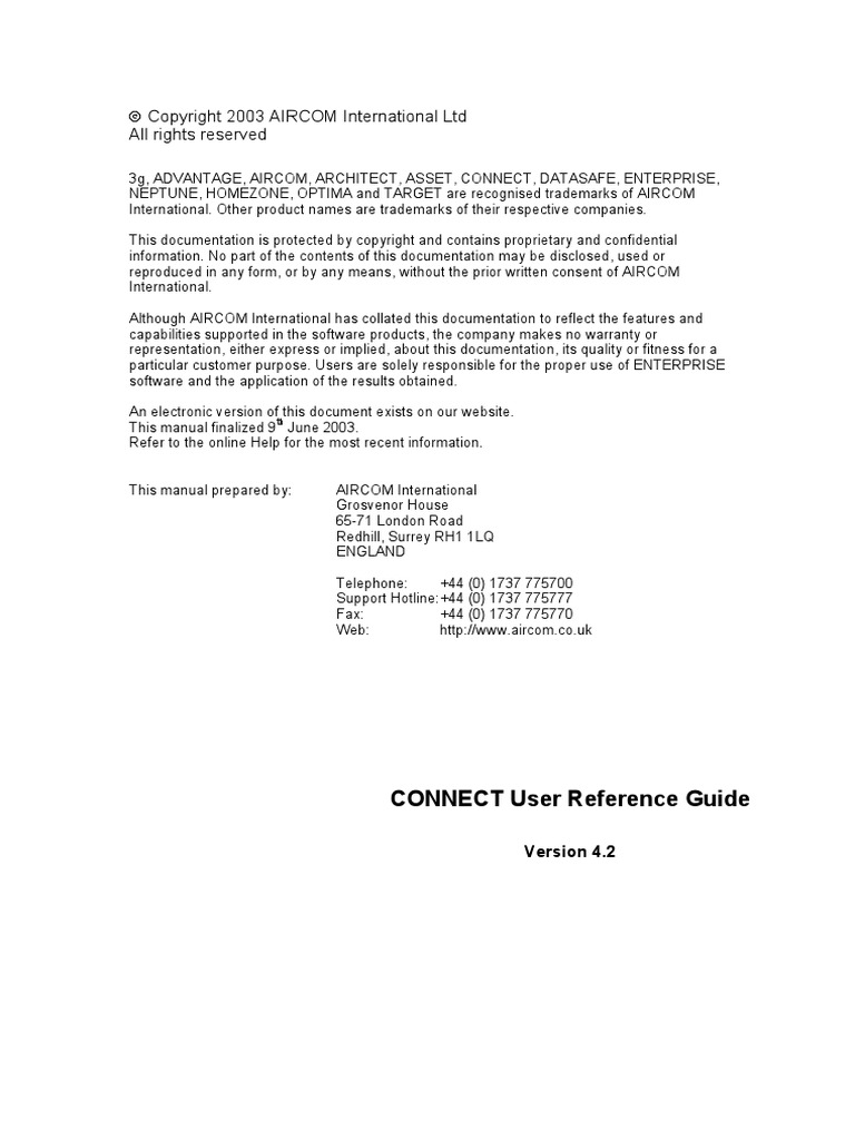 CONNECT User Reference Guide | PDF | Portable Document Format | Websites
