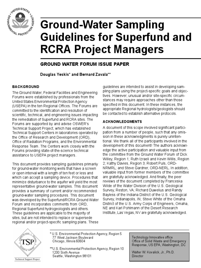 GW Sampling Guide PDF | PDF