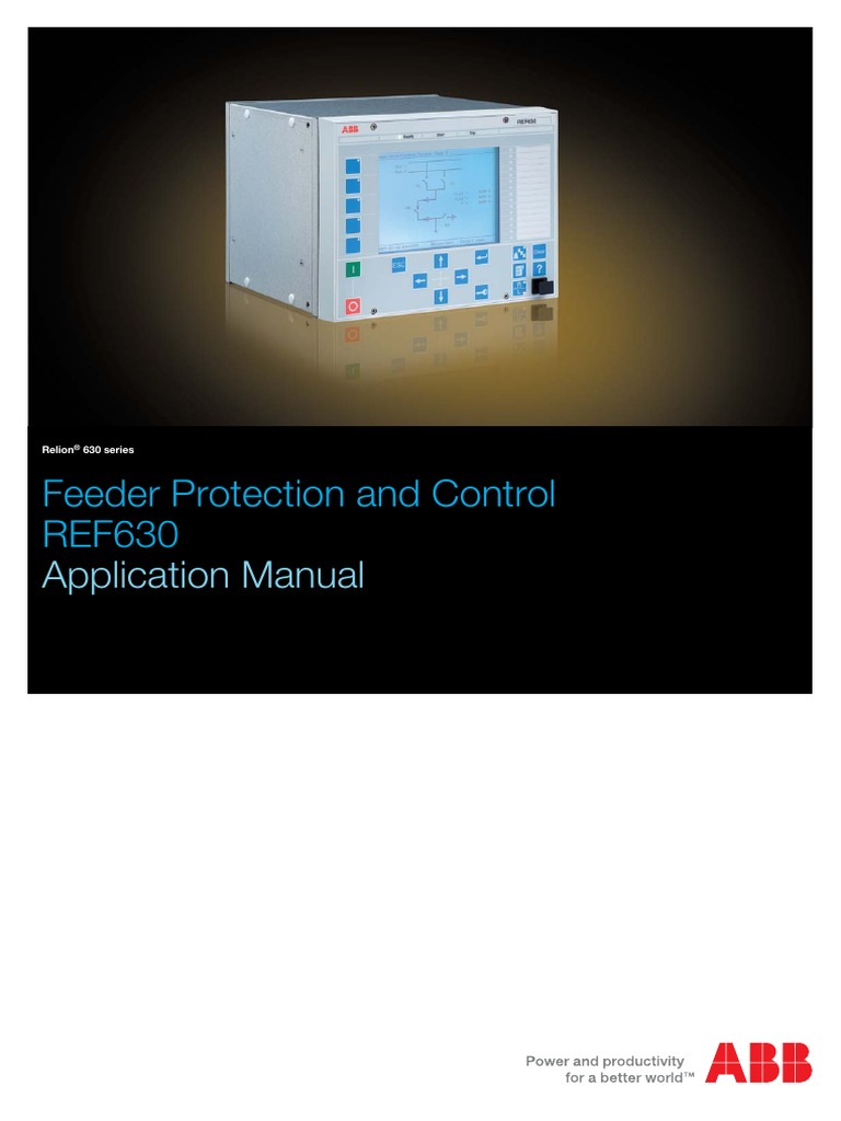 RELE - ABB - REF630 - 2012 (10kV) | PDF | Electrical Connector | Switch