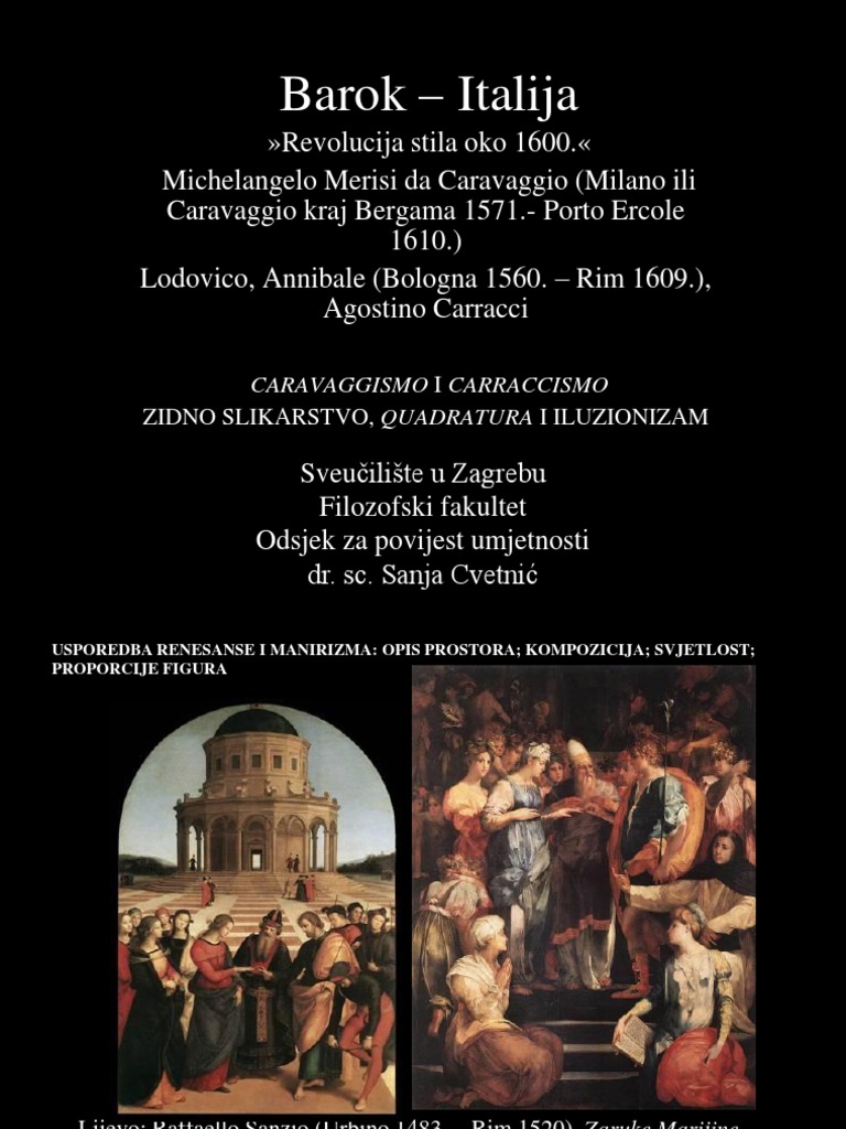 Barok - Italija: Zidno Slikarstvo, Quadratura I Iluzionizam | PDF