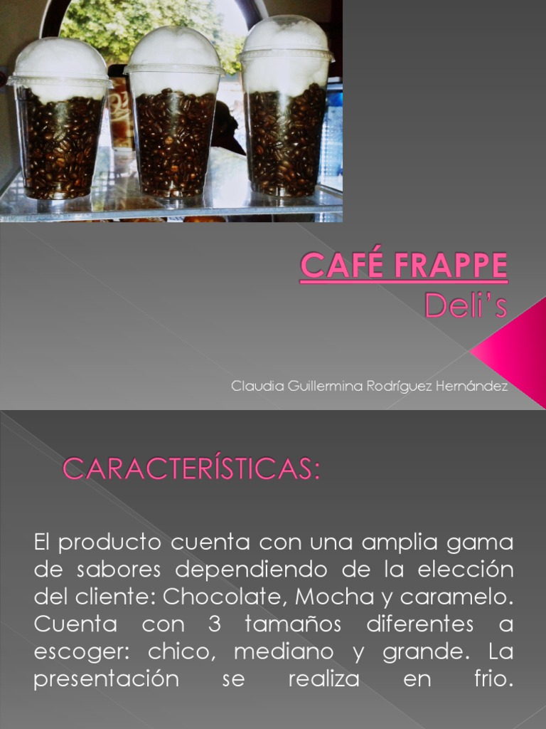 CAFÉ FRAPPE | PDF