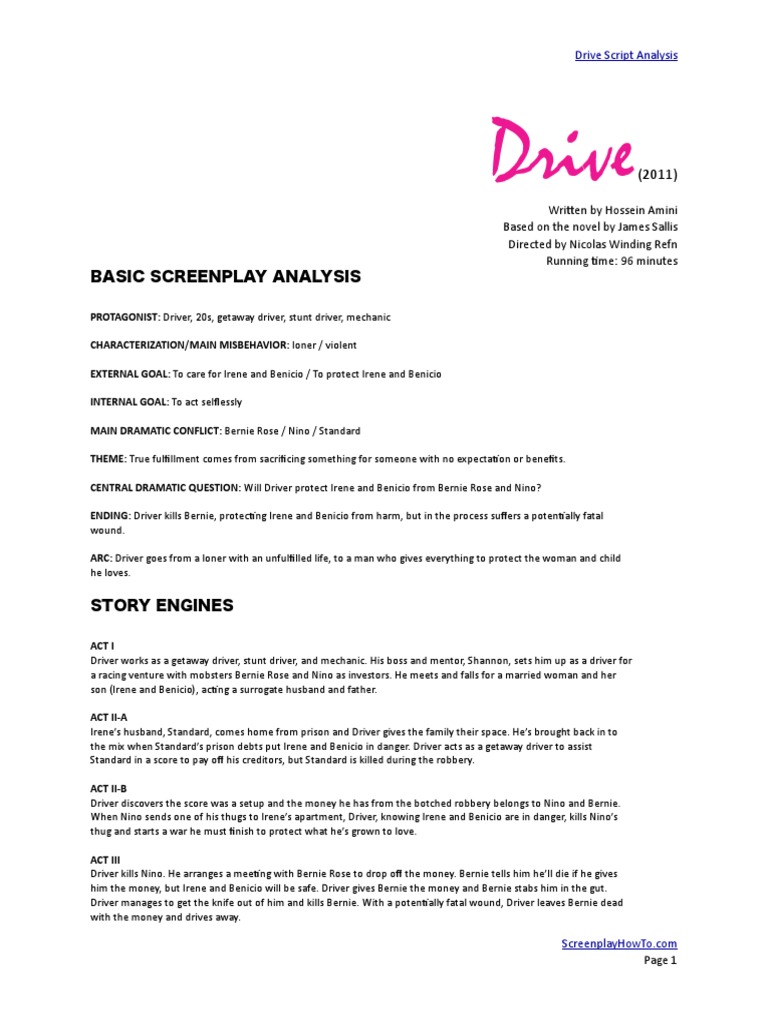 Drive Script Analysis | PDF | Leisure
