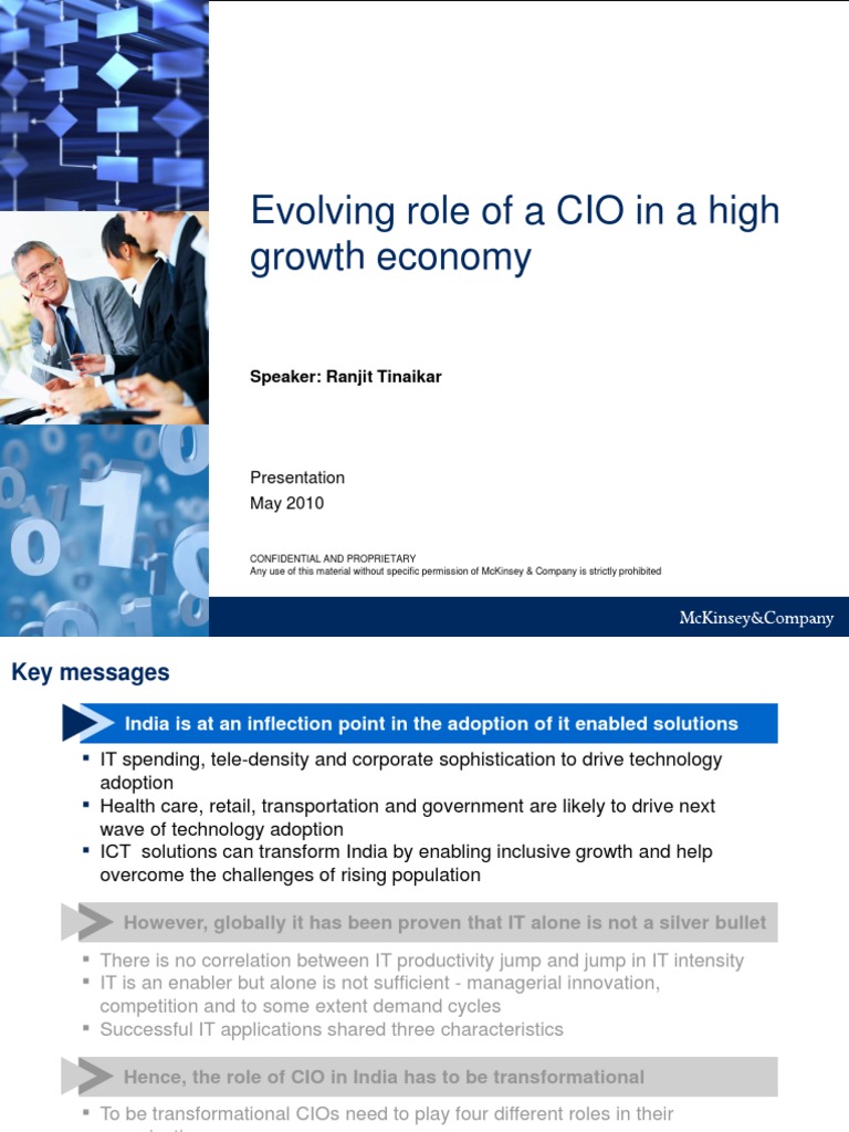 CIO and Mckinsey | PDF | Chief Information Officer | Innovation