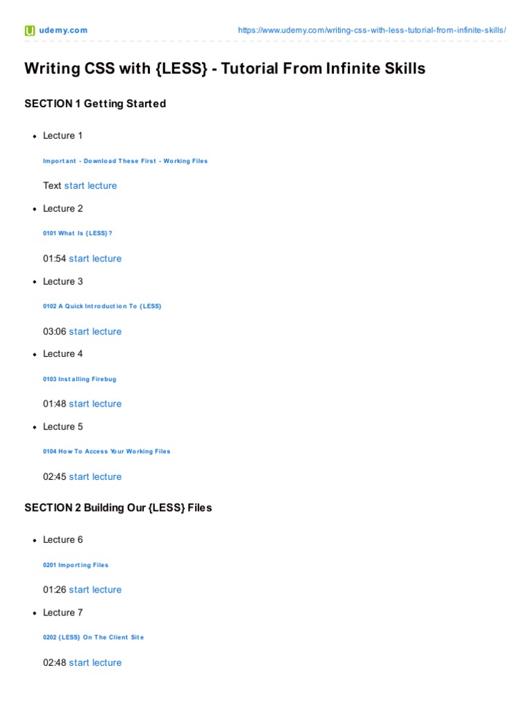 Learn LESS: CSS Preprocessor Tutorial | PDF | Technology & Engineering